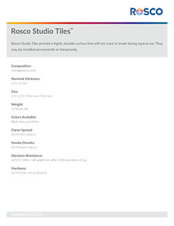 Rosco - Rosco Studio Tiles™ Specification Language